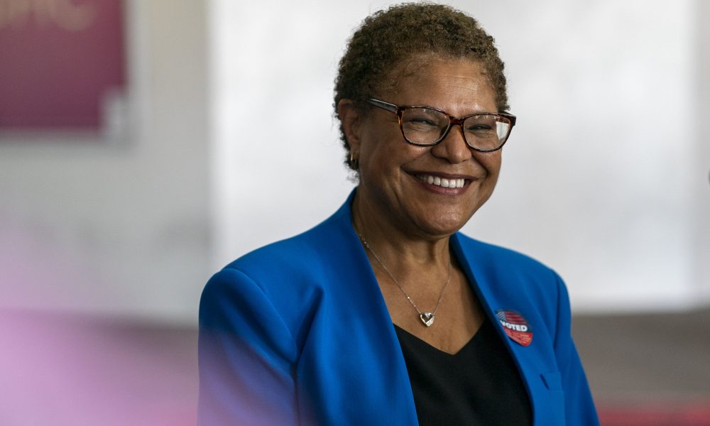 Karen Bass Makes History as First Woman Elected Mayor of Los Angeles ...